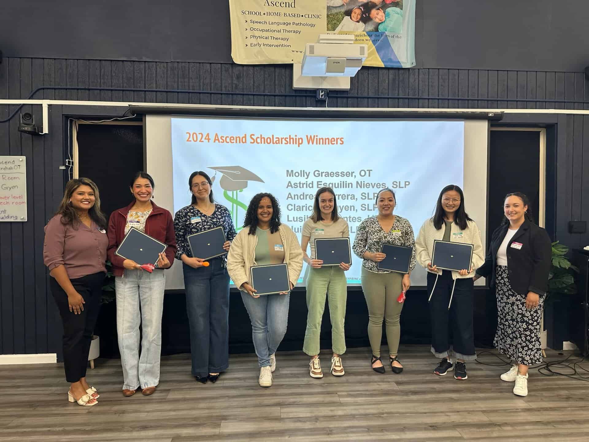 Ascend Employee Scholarship Winners 2024 | Ascend Rehab Services, Inc